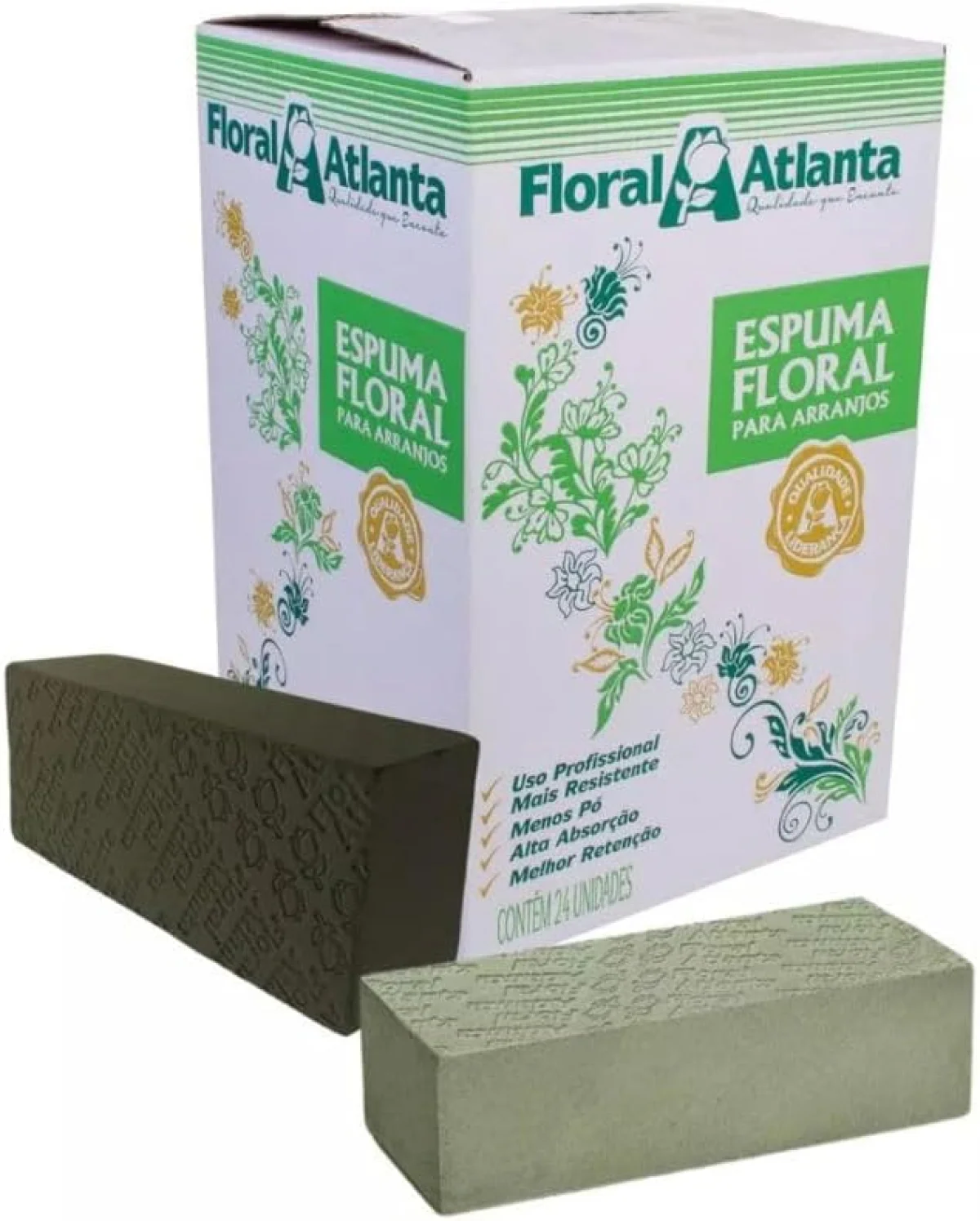 Espuma Floral Para Arranjos Florais Caixa 24un Em Tijolos Retangulares ...